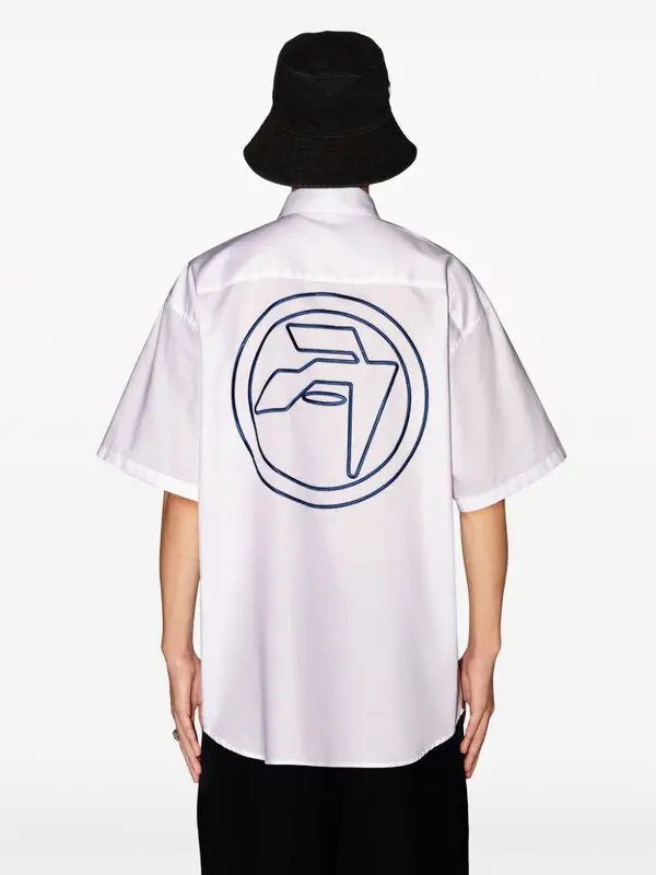 AMBUSH Logo-embroidered Cotton Shirt