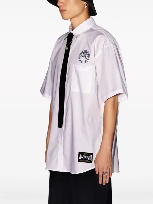 AMBUSH Logo-embroidered Cotton Shirt