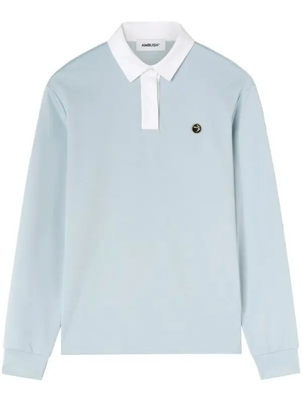 AMBUSH Polo-collar Sweatshirt With Logo Plaque