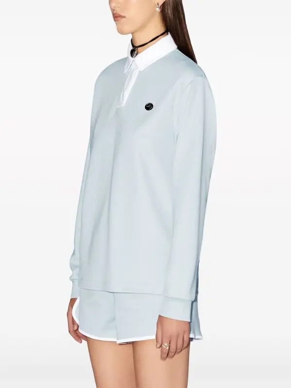 AMBUSH Polo-collar Sweatshirt With Logo Plaque