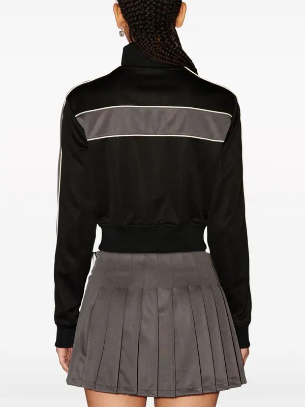 AMBUSH Zip-up Striped Sweatshirt - Black