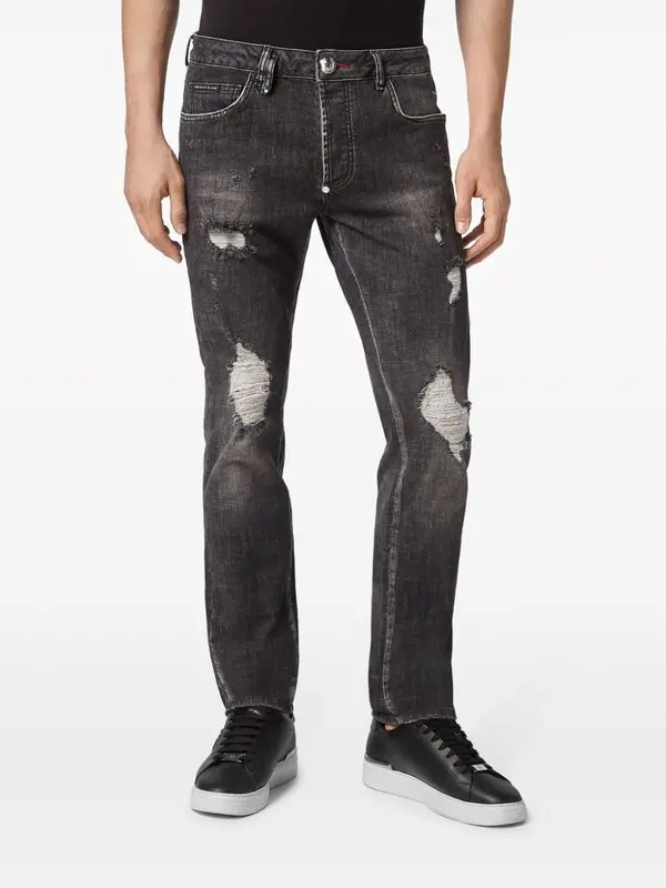 Philipp Plein Straight-leg Jeans - Black