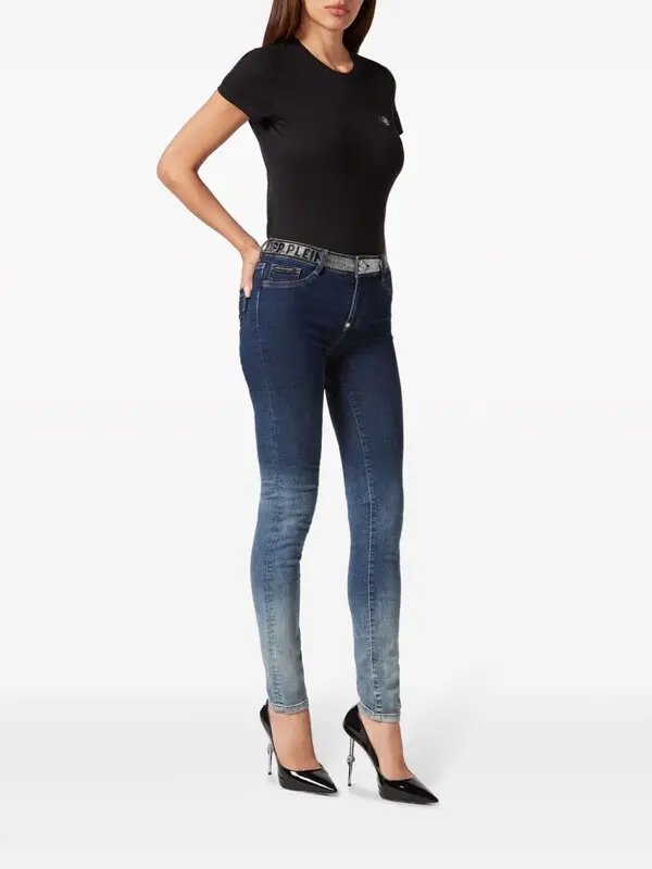 Philipp Plein Rhinestone-embellished Gradient Jeans