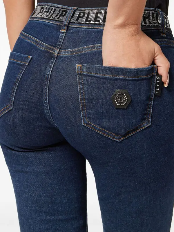 Philipp Plein Rhinestone-embellished Gradient Jeans