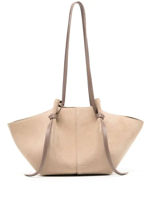 Yuzefi Large Mochi Suede Tote - Brown