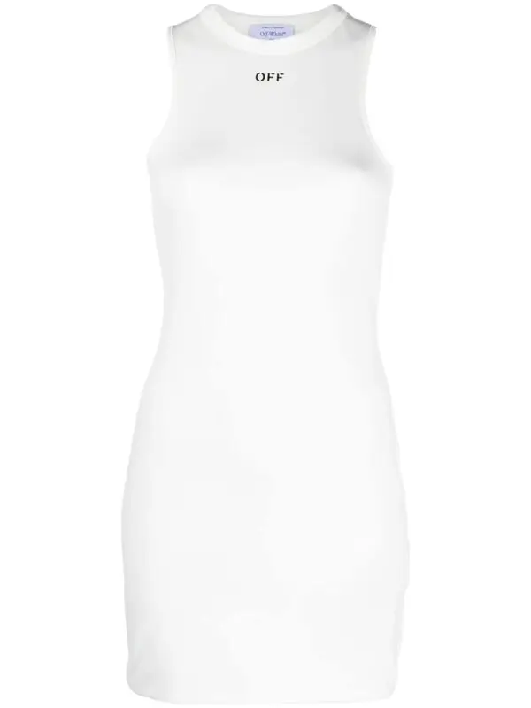 Off-White Rowing Bodycon Minidress - White