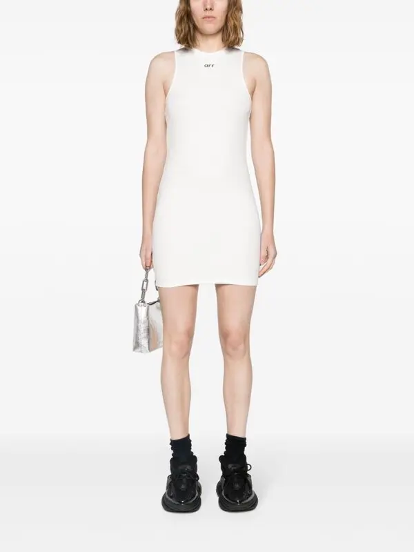 Off-White Rowing Bodycon Minidress - White