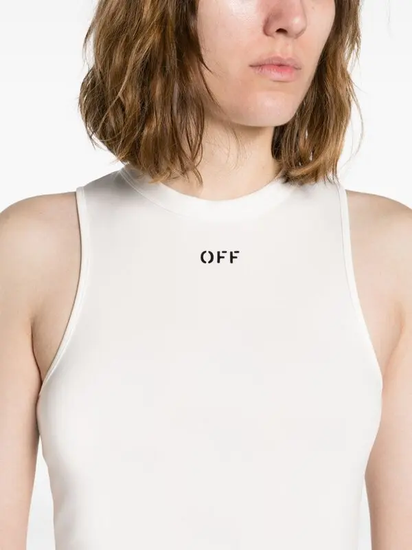 Off-White Rowing Bodycon Minidress - White
