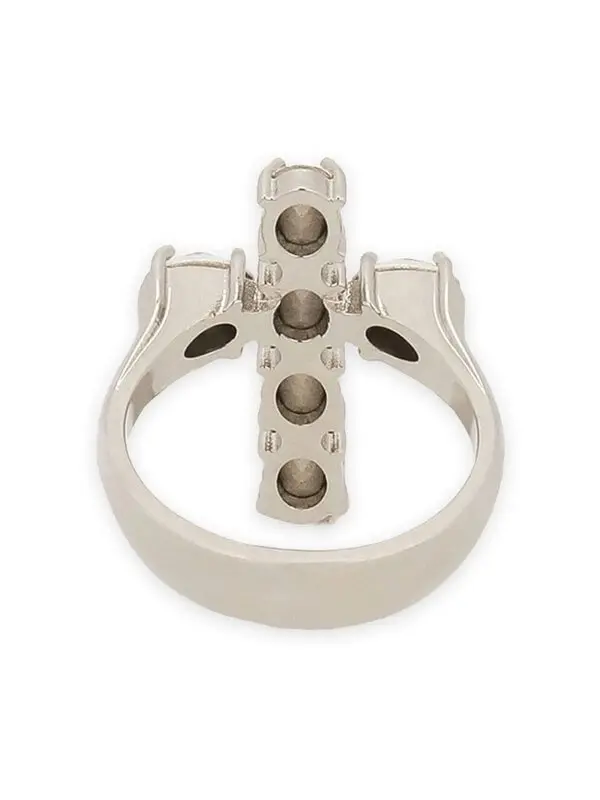 Dolce & Gabbana Rhinestone-embellished Ring - Silver