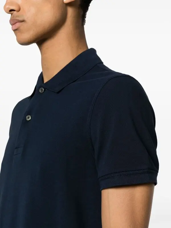 TOM FORD Tennis Cotton Polo Shirt - Blue