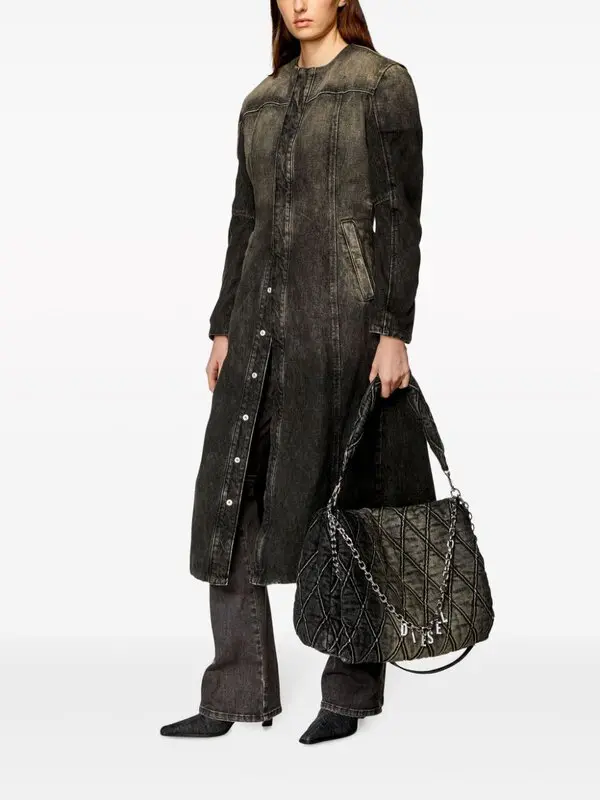 DIESEL® De-sy-s Collarless Denim Coat
