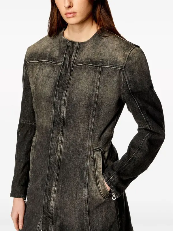 DIESEL® De-sy-s Collarless Denim Coat