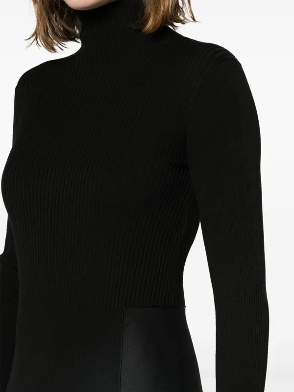 JOSEPH Mixed Media Duperre Midi Dress