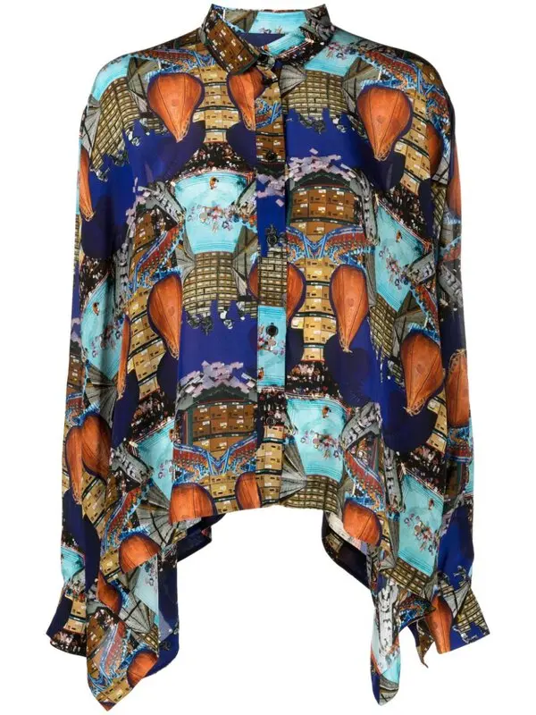Henrik Vibskov Collage-print Shirt