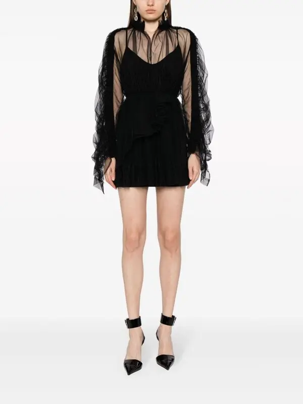 ACT Nº1 Tulle-panels Mini Dress