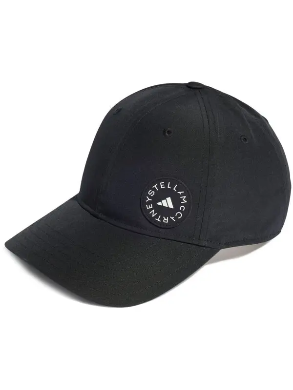 Adidas By Stella Mccartney Logo-print Cap - Black