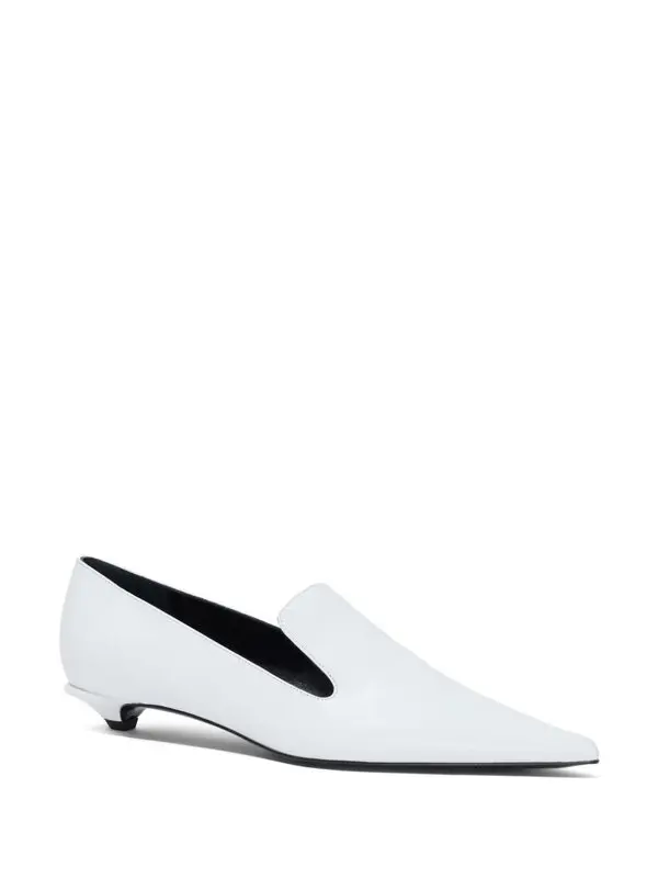 Proenza Schouler 20mm Point-toe Leather Pumps - White