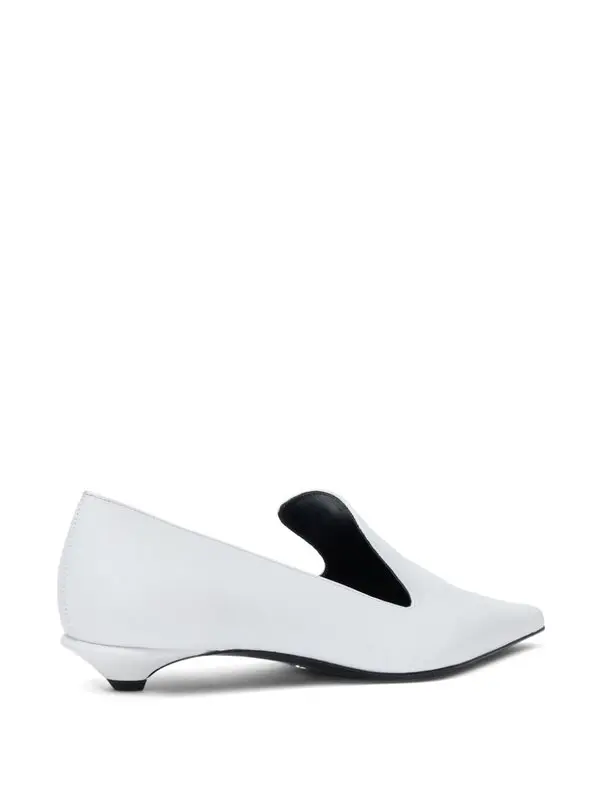 Proenza Schouler 20mm Point-toe Leather Pumps - White