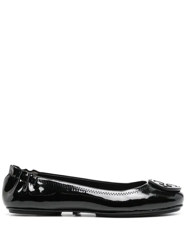 Tory Burch Minnie Travel Ballerina Flats - Black
