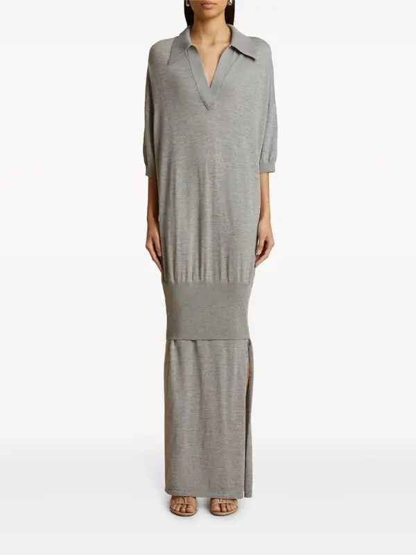 Khaite The Rue Fine-knit Maxi Dress