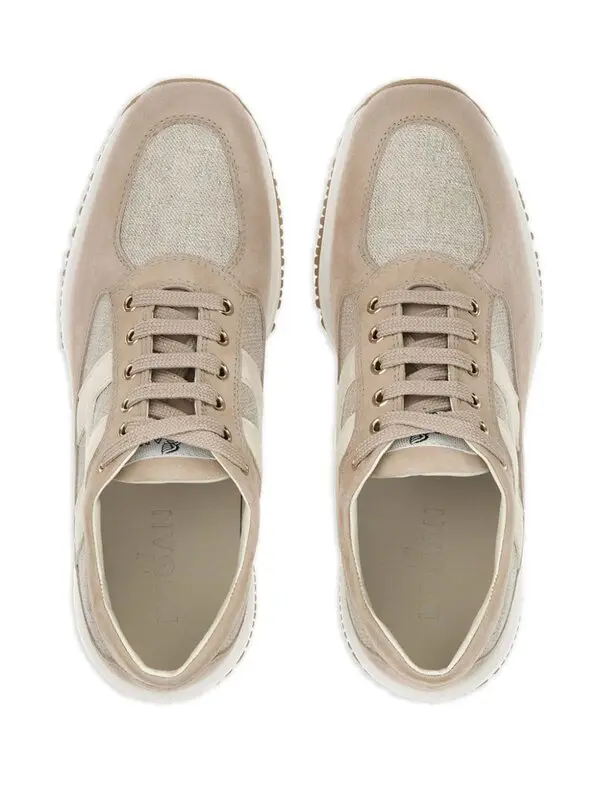 Hogan Interactive Logo-embossed Sneakers - Neutrals