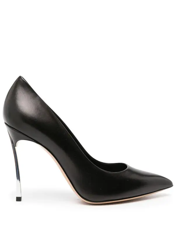 Casadei Blade 110mm Leather Pumps - Black