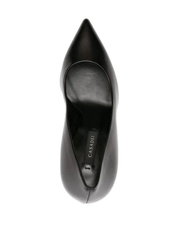 Casadei Blade 110mm Leather Pumps - Black