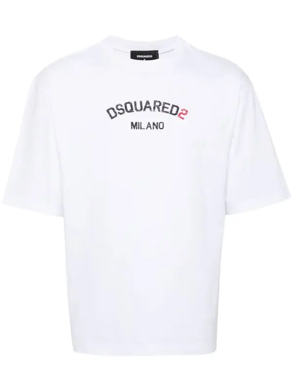 Dsquared2 Logo-print Cotton T-shirt - White