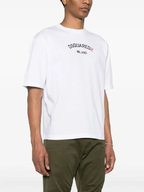 Dsquared2 Logo-print Cotton T-shirt - White
