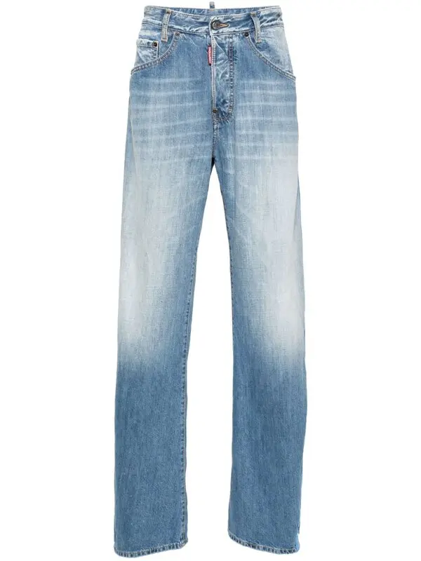Dsquared2 Light Tape Wide-leg Jeans