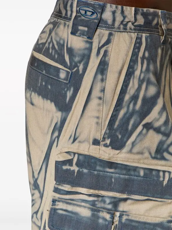DIESEL® P-hugh Crease-effect Cargo Trousers