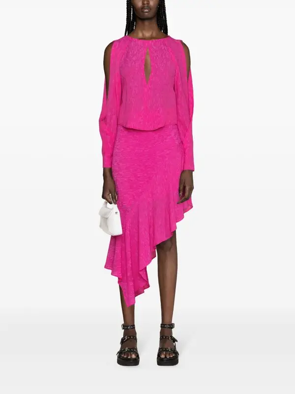IRO PARIS Maurita Plissé Blouse