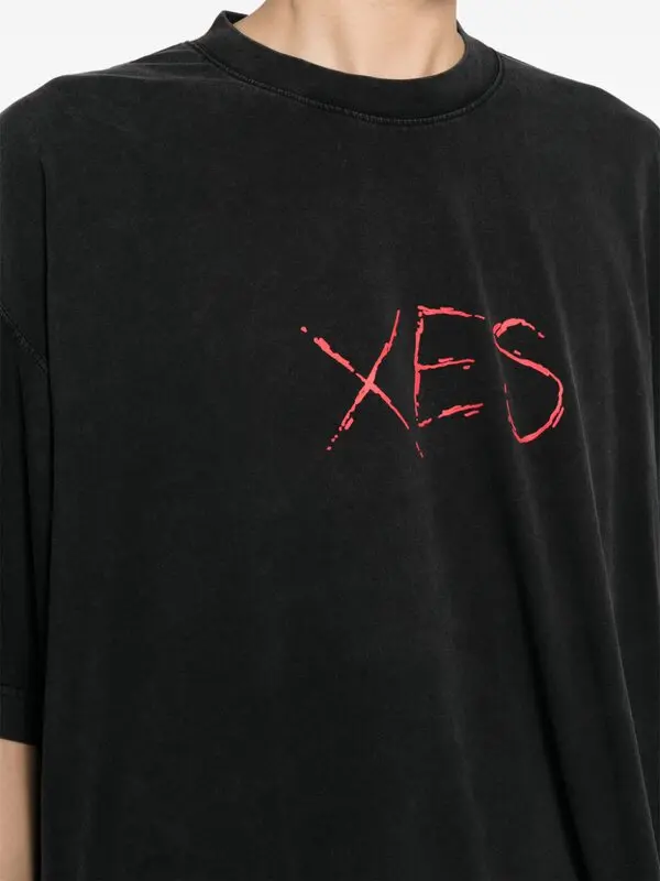 Vetements Xes Cotton T-Shirt - Black | Editorialist