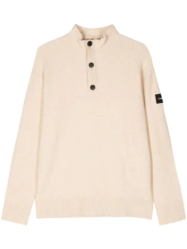 Calvin Klein Appliqué Brushed Jumper