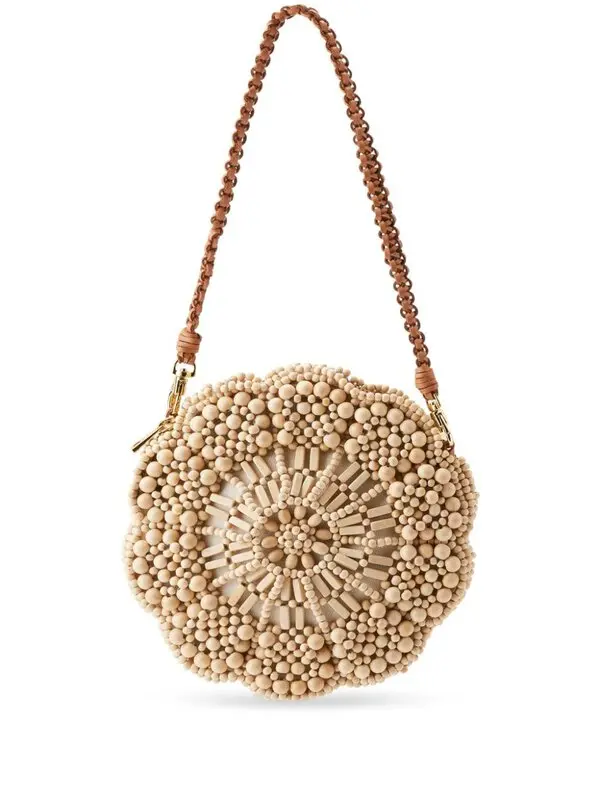 ARANAZ Bead-embellished Flower Shoulder Bag