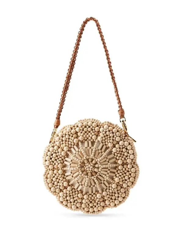 ARANAZ Bead-embellished Flower Shoulder Bag