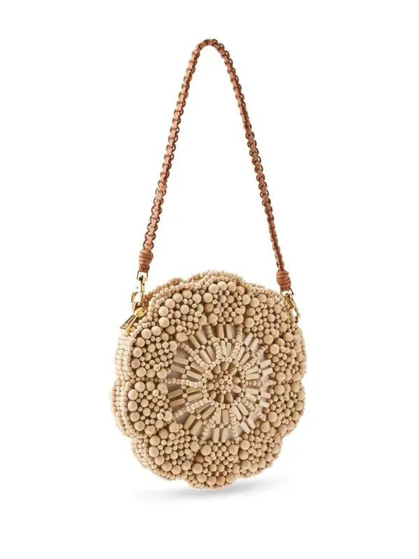 ARANAZ Bead-embellished Flower Shoulder Bag