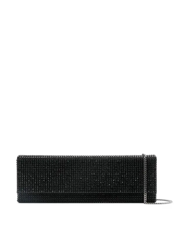 Amina Muaddi Amini Paloma Clutch Bag - Black