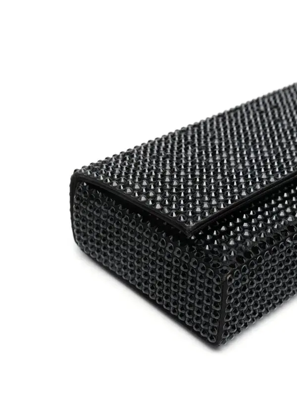 Amina Muaddi Amini Paloma Clutch Bag - Black