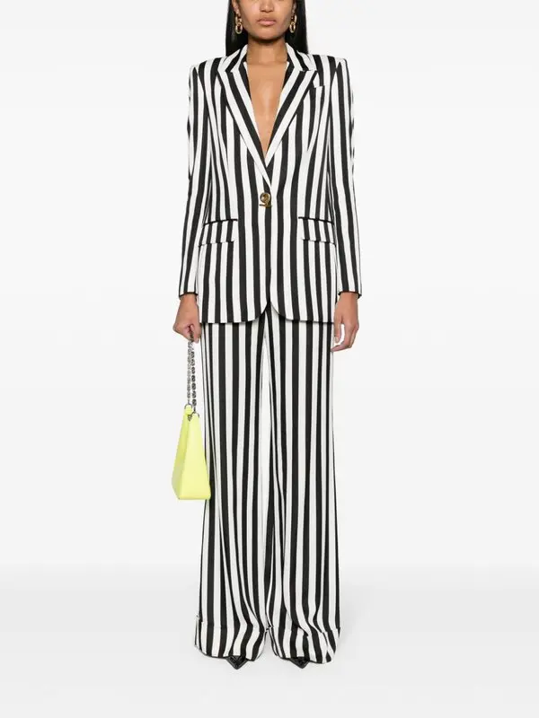 Moschino Striped Satin Blazer