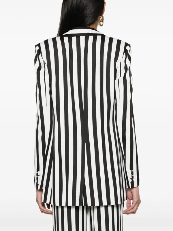 Moschino Striped Satin Blazer