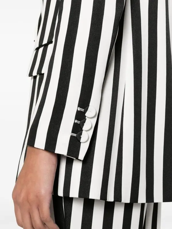 Moschino Striped Satin Blazer