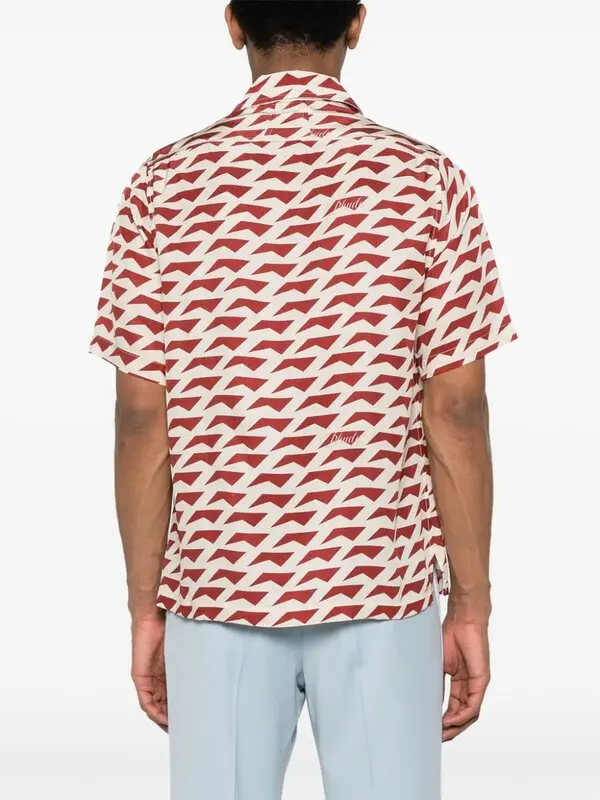 Rhude Geometric-pattern Silk Shirt