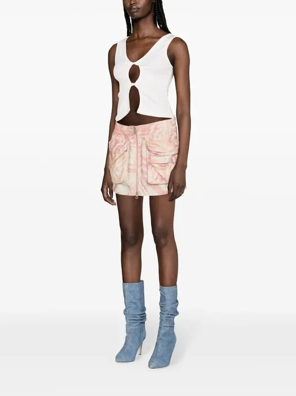 DIESEL® O-mirty Cargo Mini Skirt