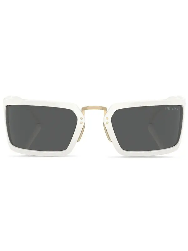 Prada Square Frame Sunglasses - White