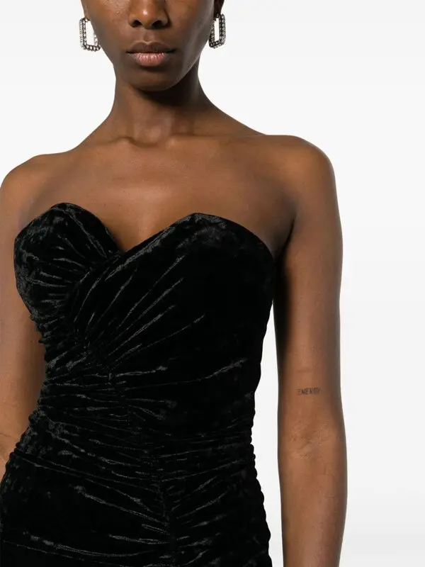 alexandre vauthier gathered glitter-velvet maxi dress black Alexandre Vauthier // Sequined Draped Maxi Dress  VSP Consignment
