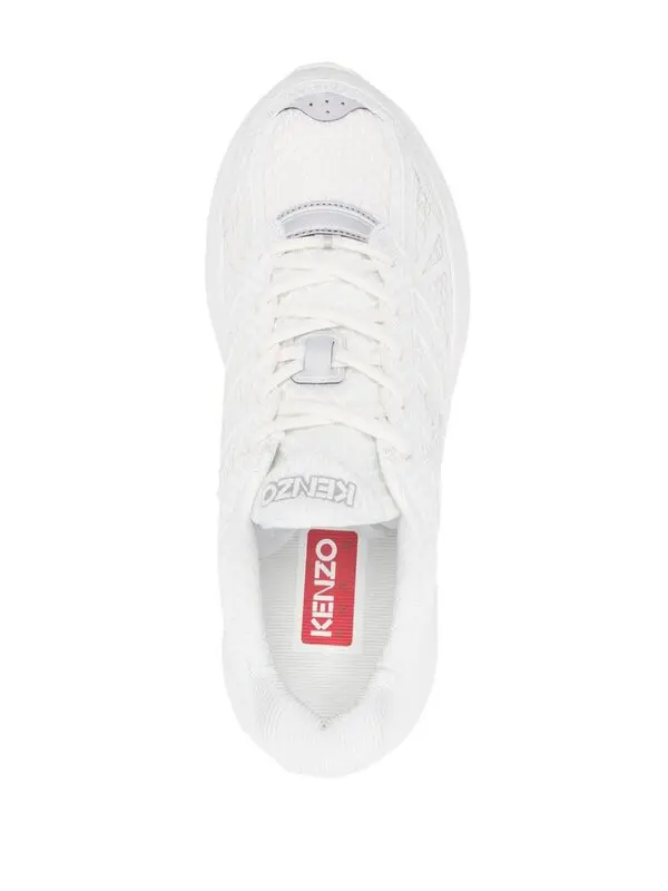 Kenzo Pace Open-knit Sneakers - White