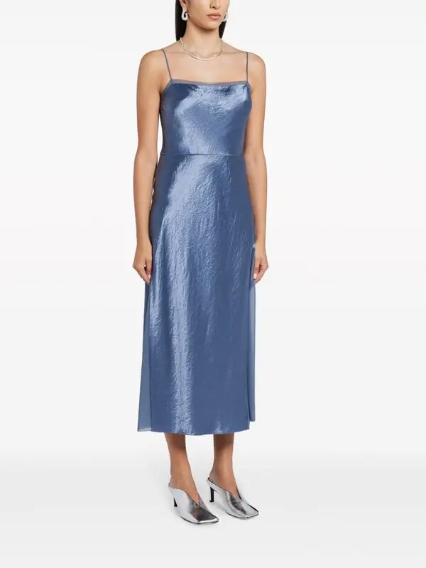 vince satin seamed front dress Seamed Tank Dress