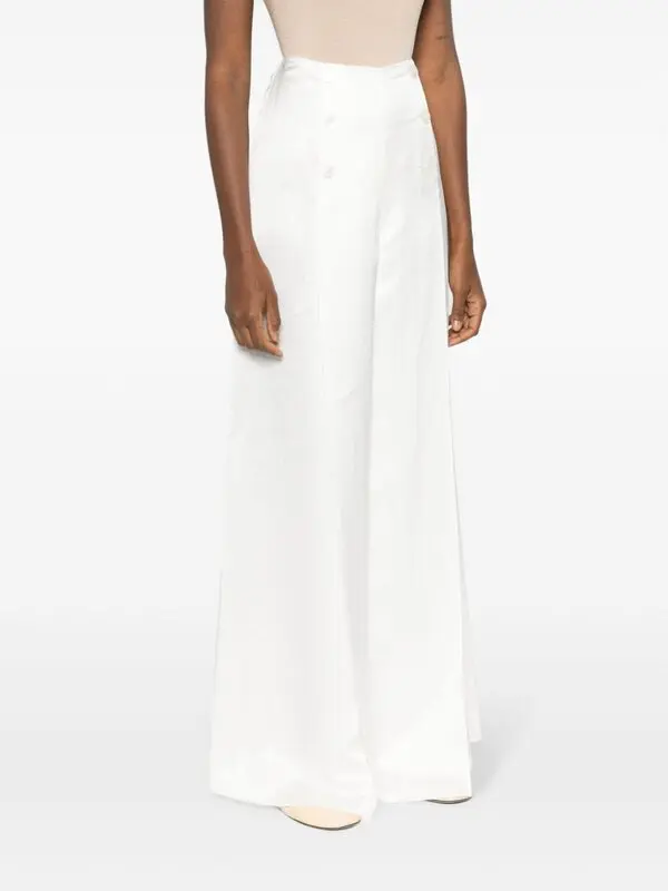Ralph Lauren Satin Wide-leg Trousers