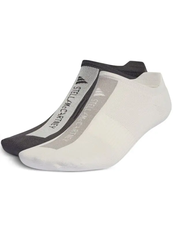 Adidas By Stella Mccartney Logo Intarsia-knit Socks